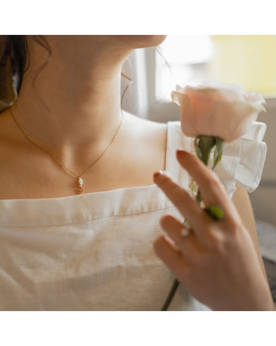 Collier Ashley #1 - Bijou en porcelaine de Yolaine Giret - Paris