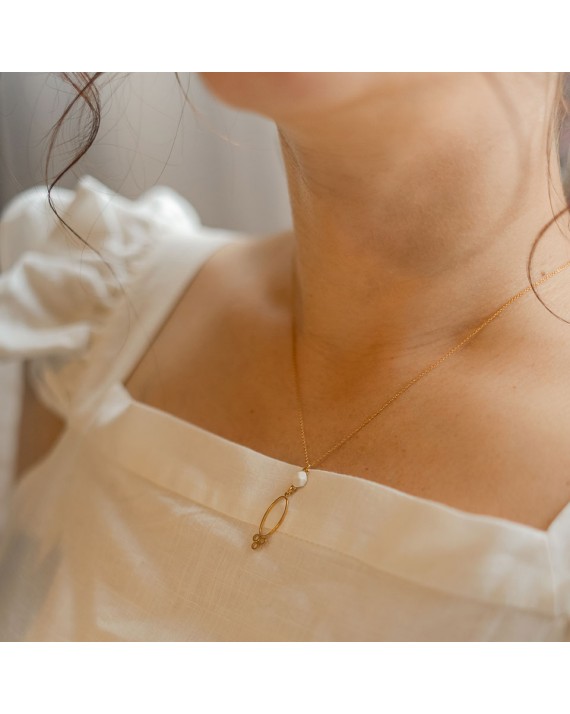Collier Ashley #2 - Bijou en porcelaine de Yolaine Giret - Paris