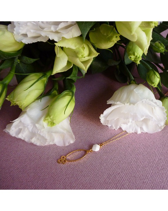 Collier Ashley #2 - Bijou en porcelaine de Yolaine Giret - Paris